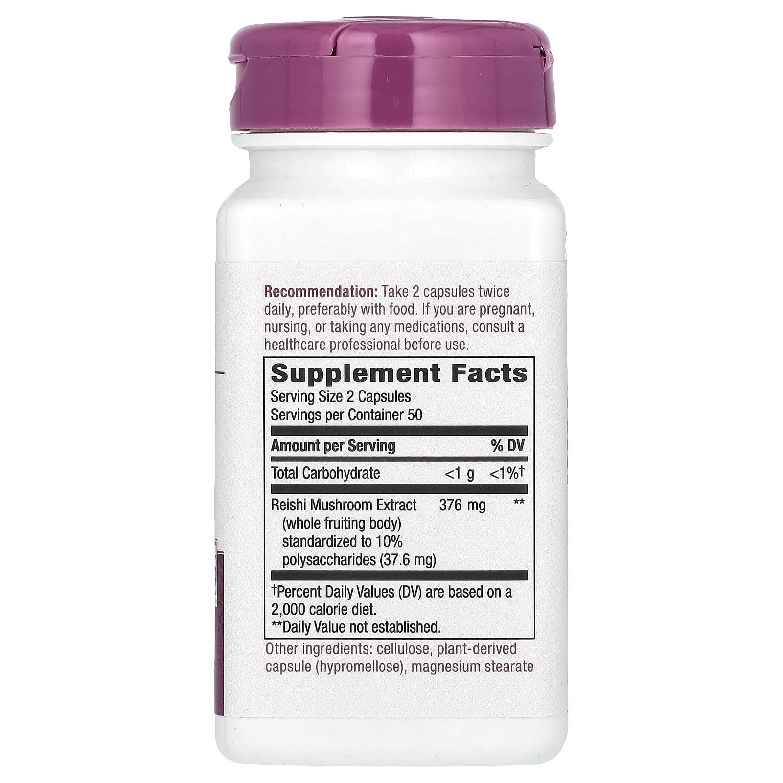 natural immune support with Reishi capsules