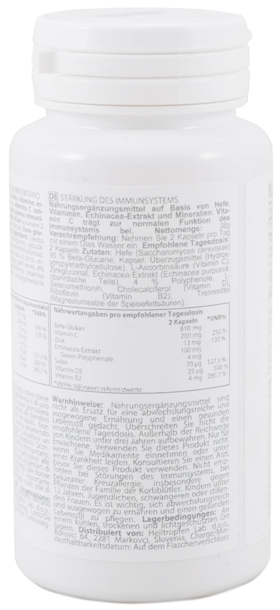 natural immune support with veggie capsules