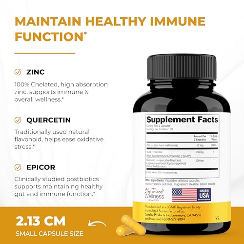 Natural immune support with zinc
