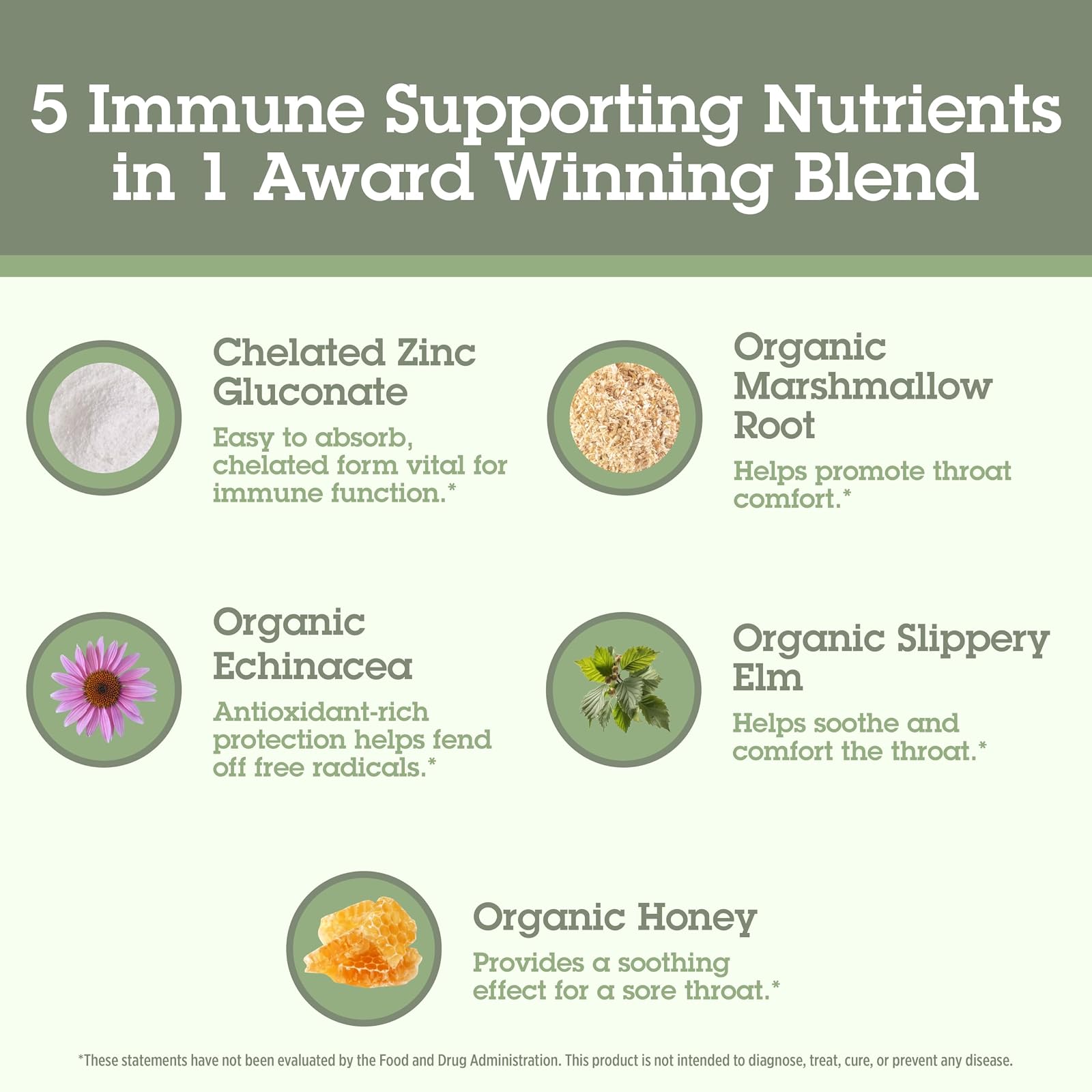 natural immune support with zinc