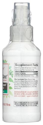 Natural immune support zinc spray