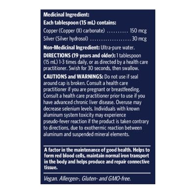 Natural immunogenics copper supplement