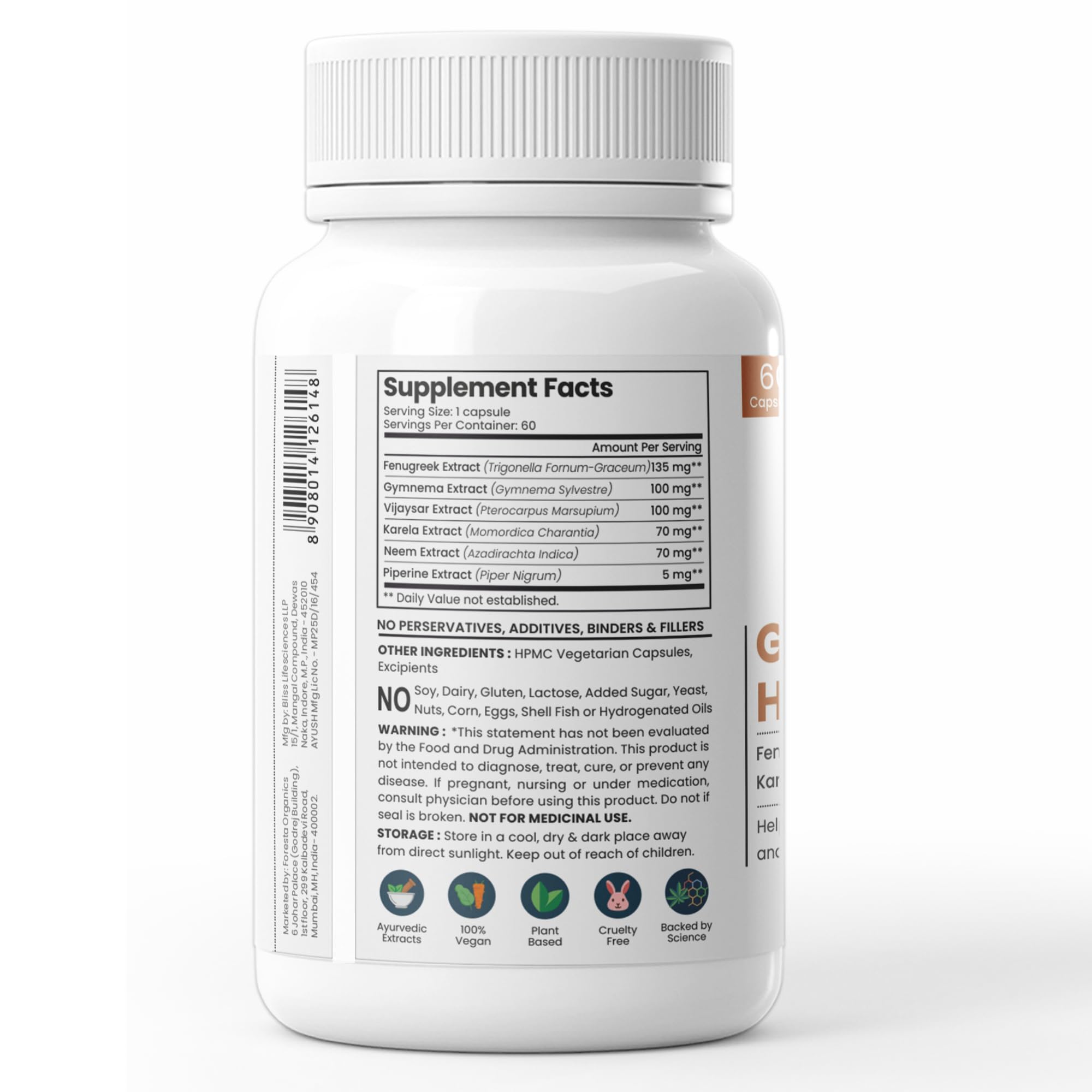 Natural ingredients for balanced glucose management