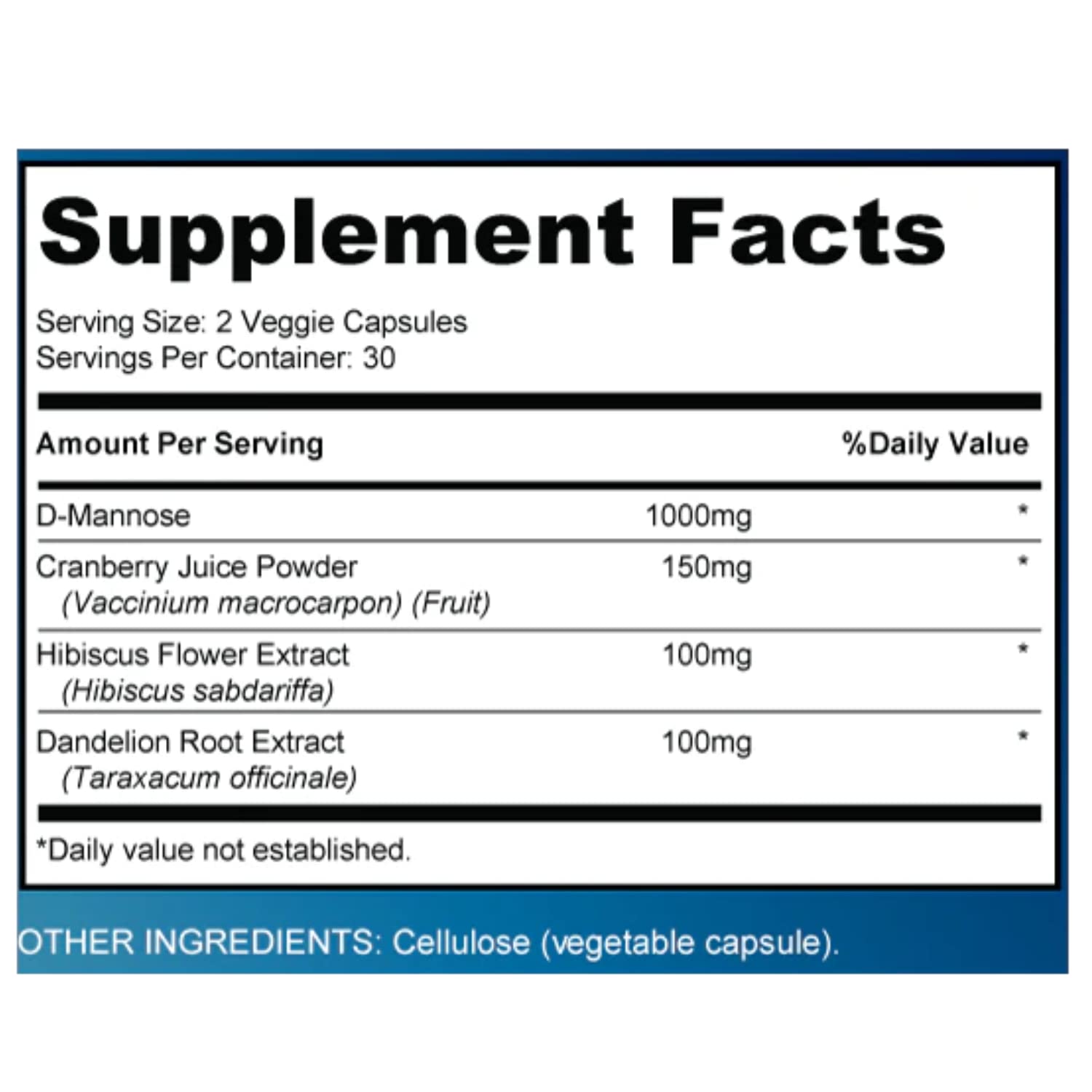Natural ingredients for bladder support