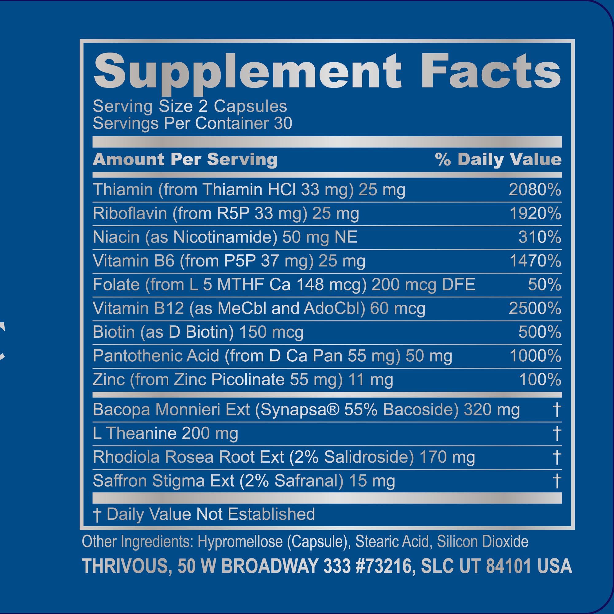 Natural ingredients for brain health