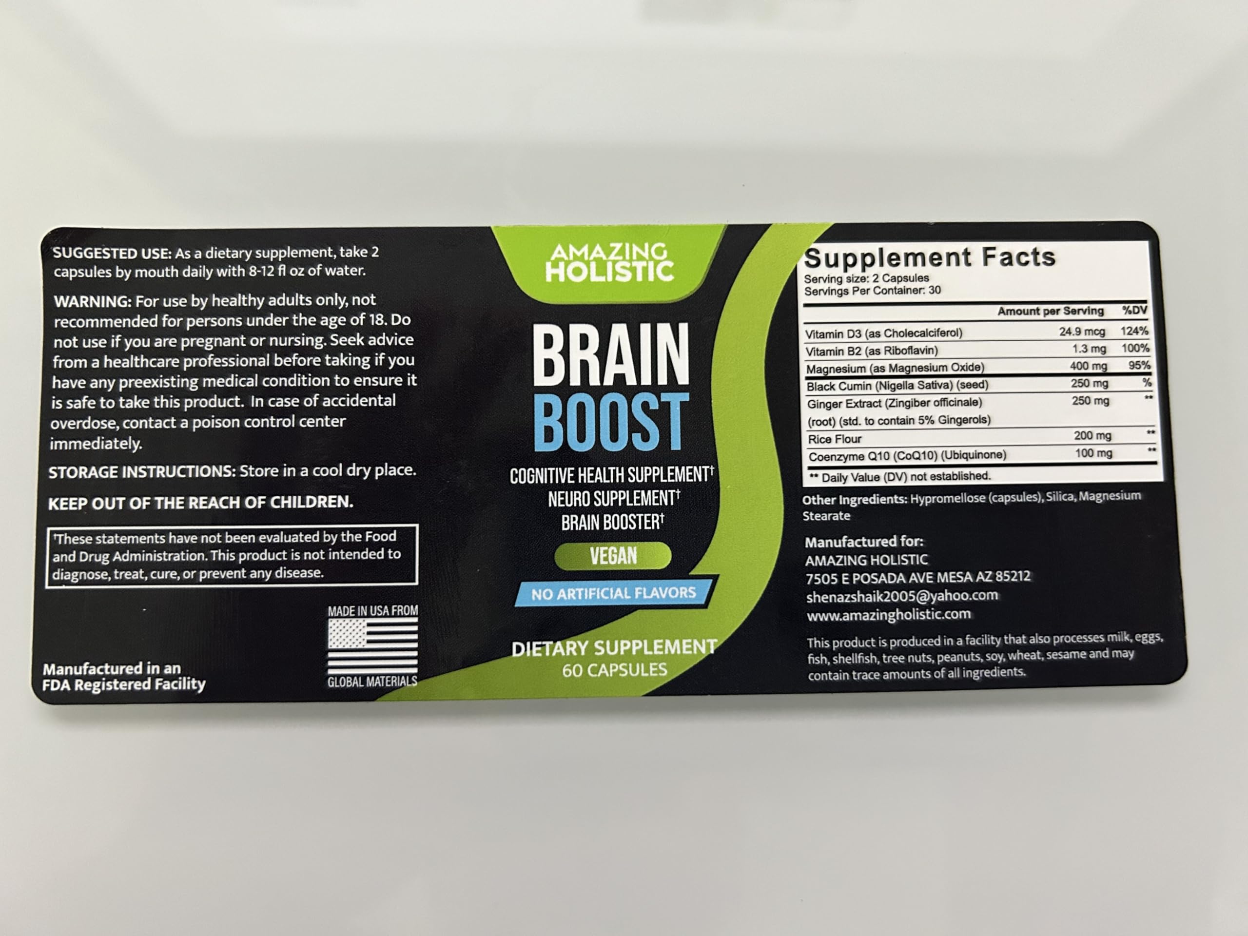 natural ingredients for brain health