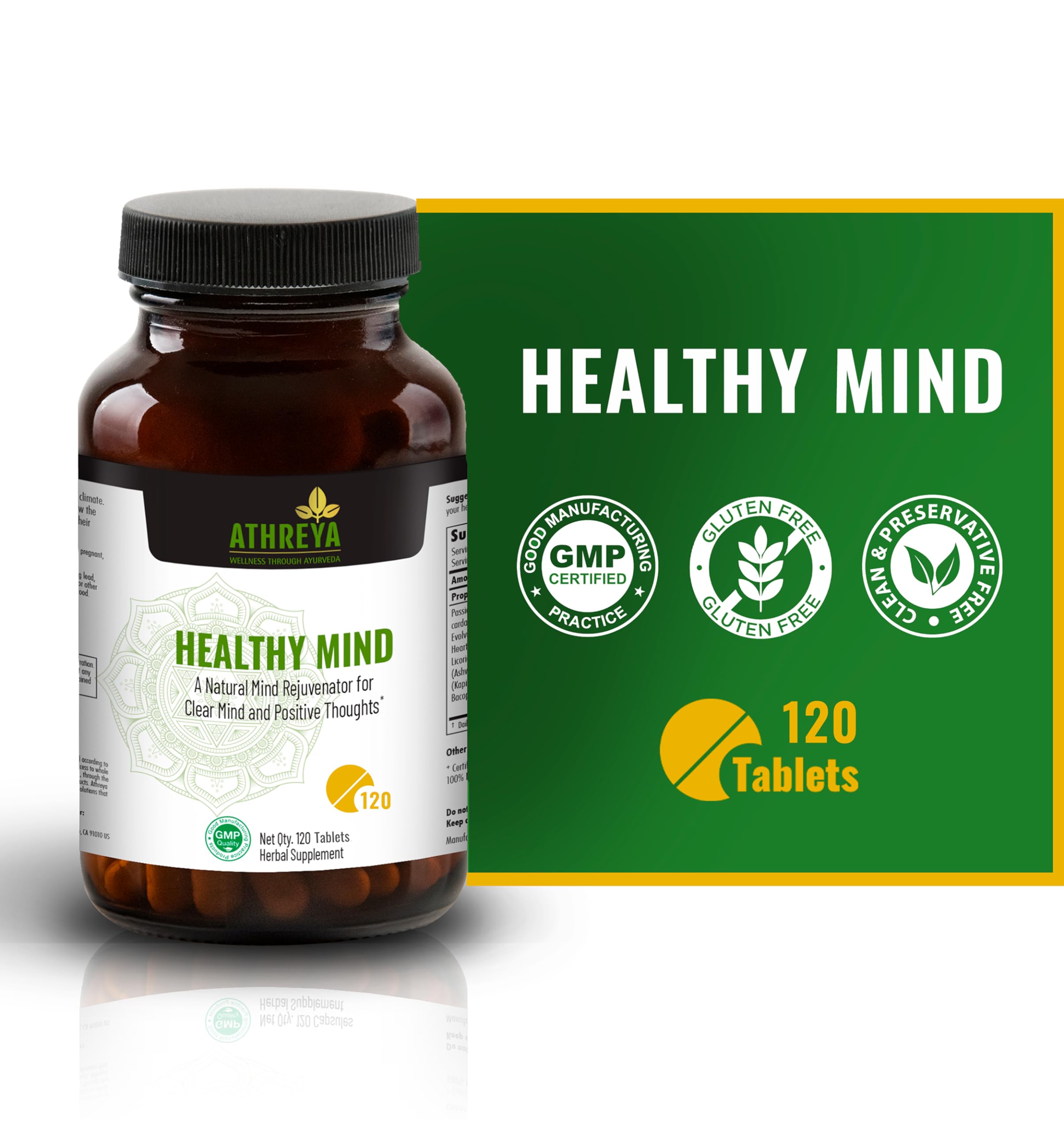 Natural ingredients for cognitive support tablets