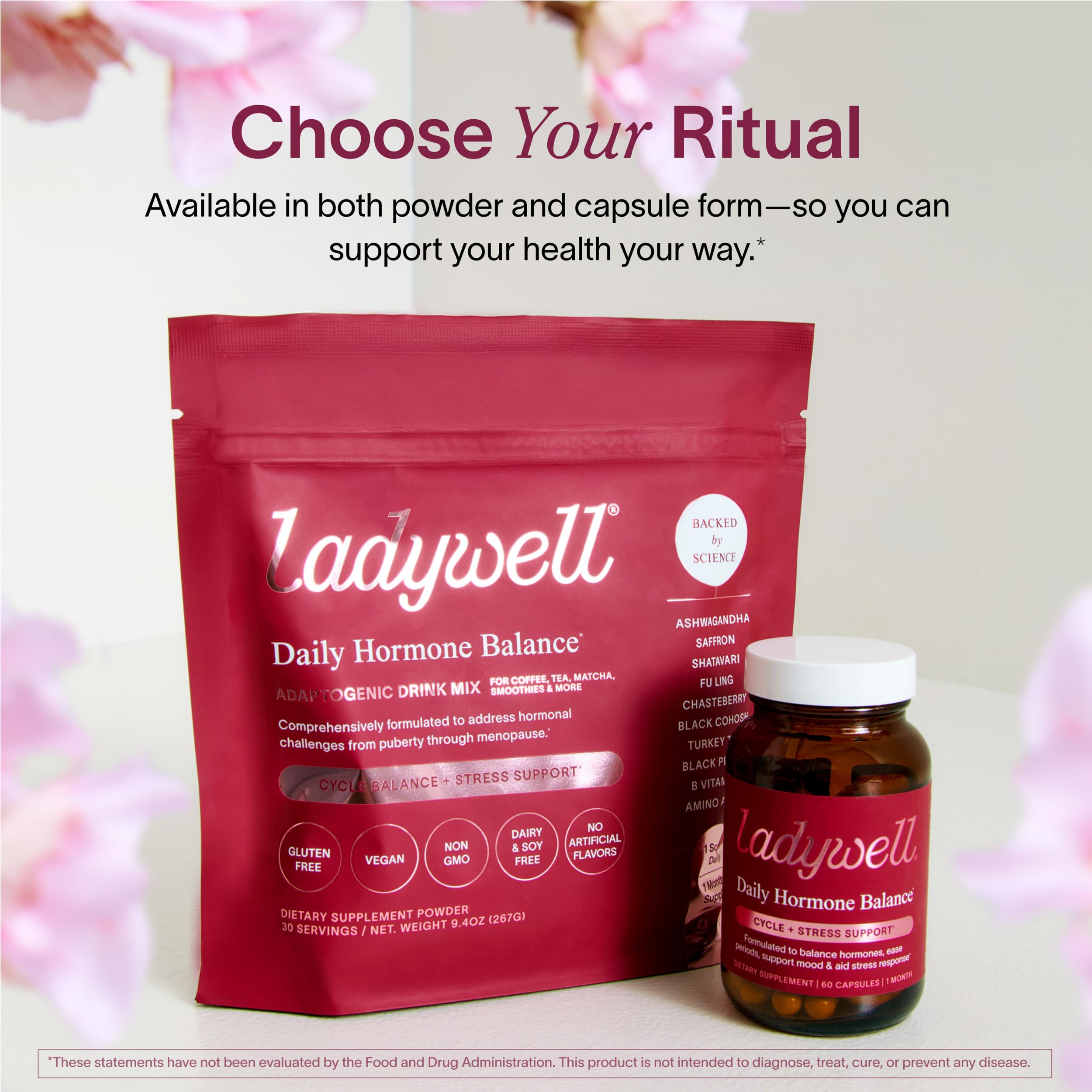 Natural ingredients for hormone regulation