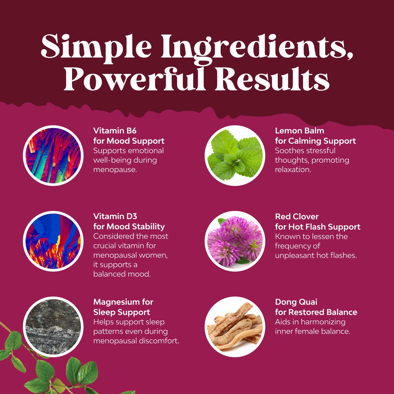 natural ingredients for menopause symptoms