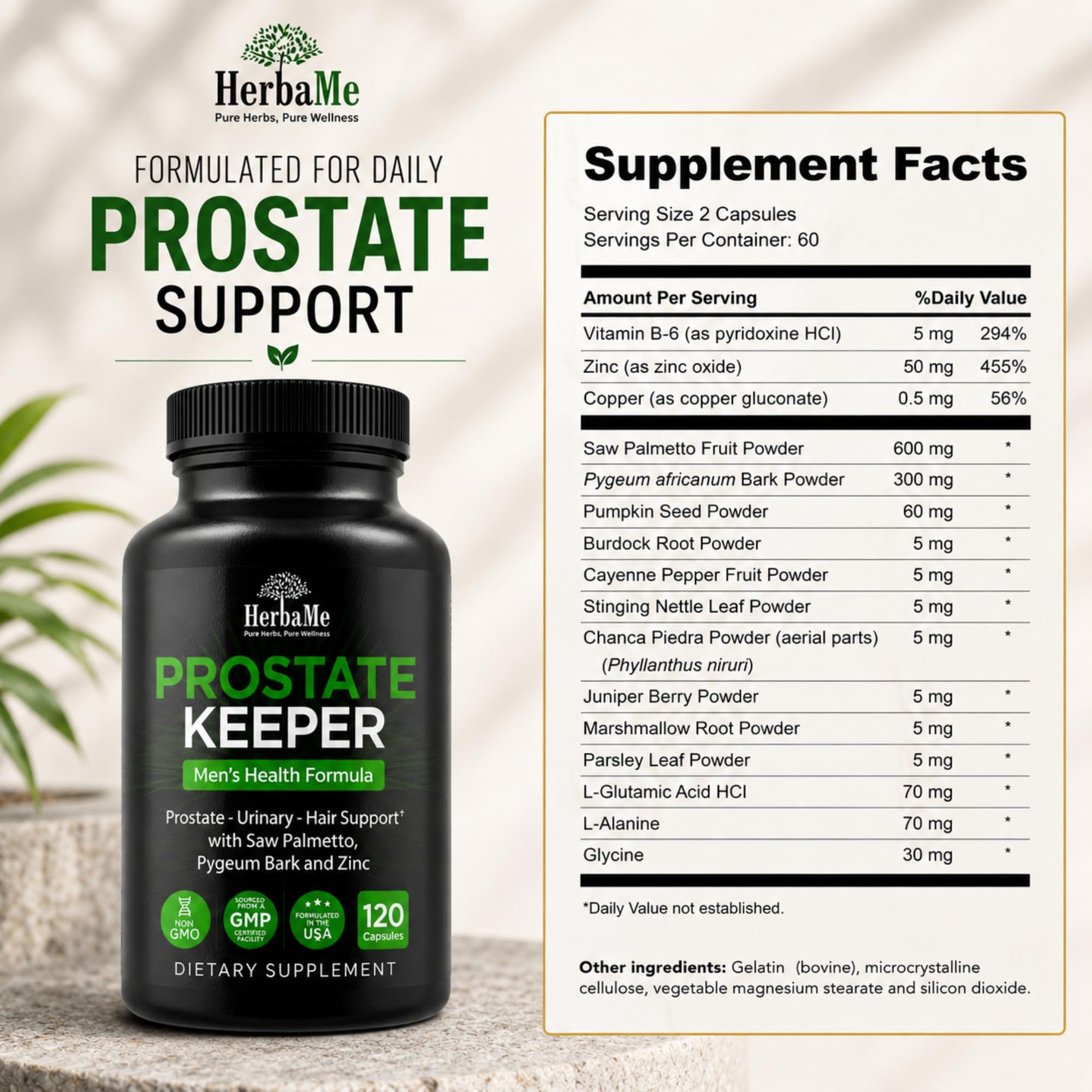 natural ingredients for prostate health