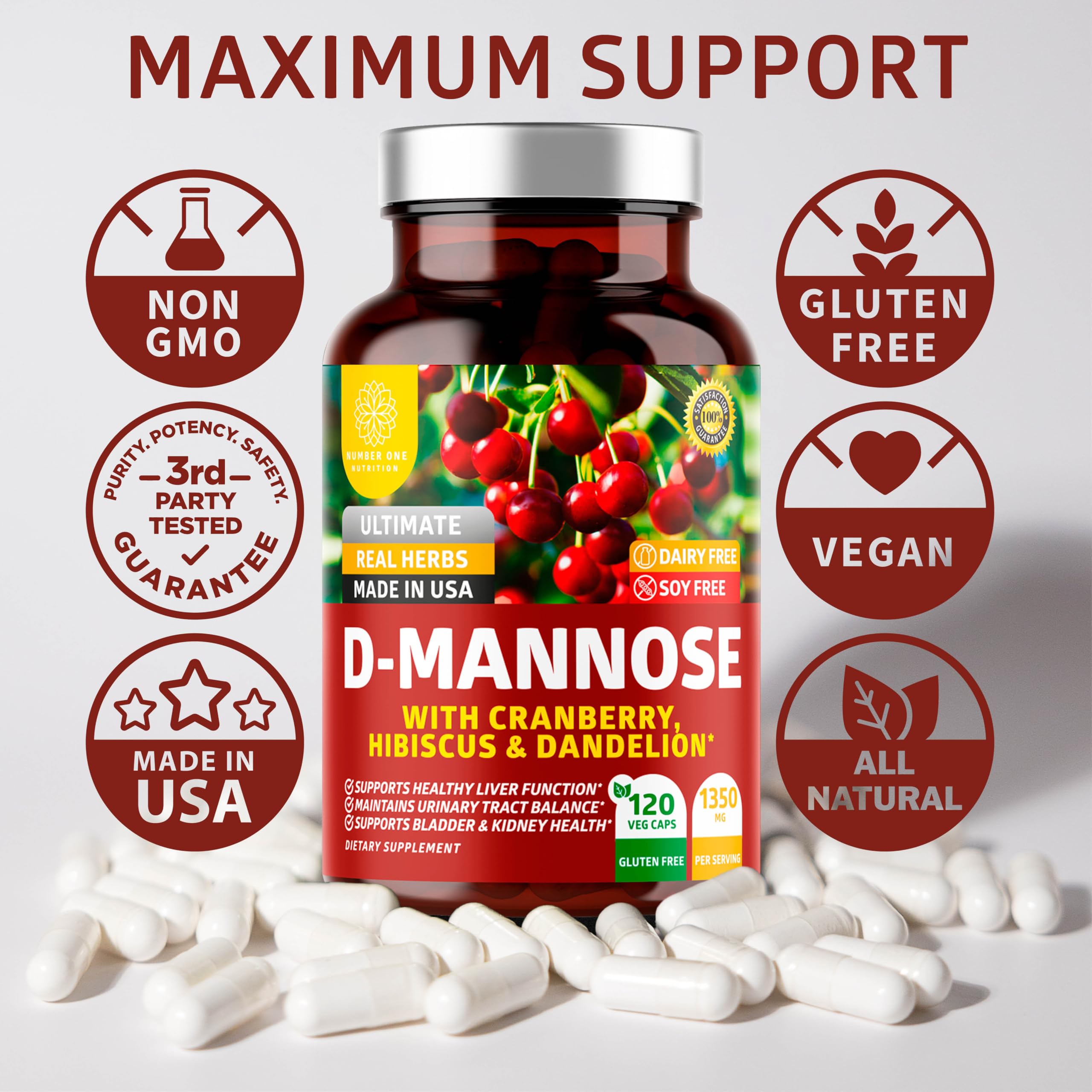 Natural ingredients for urinary tract support