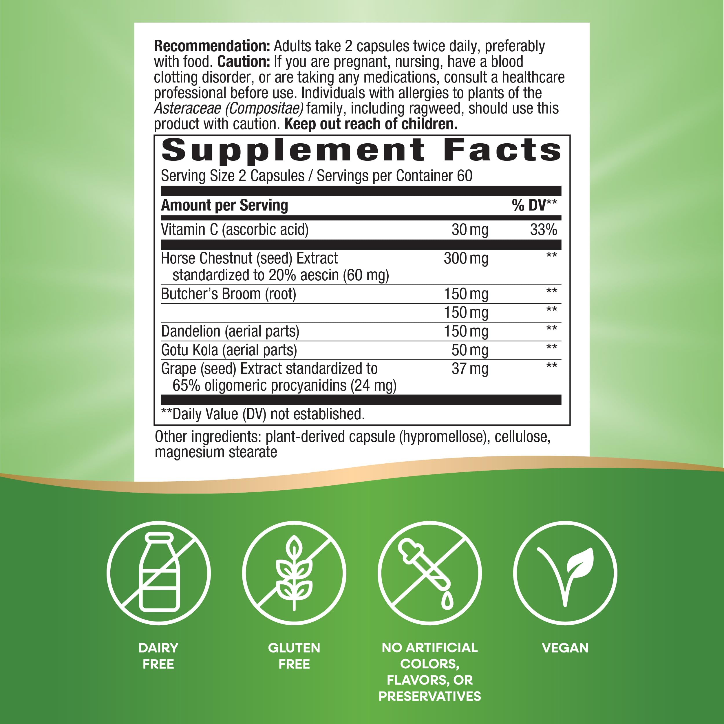 natural ingredients for vein health