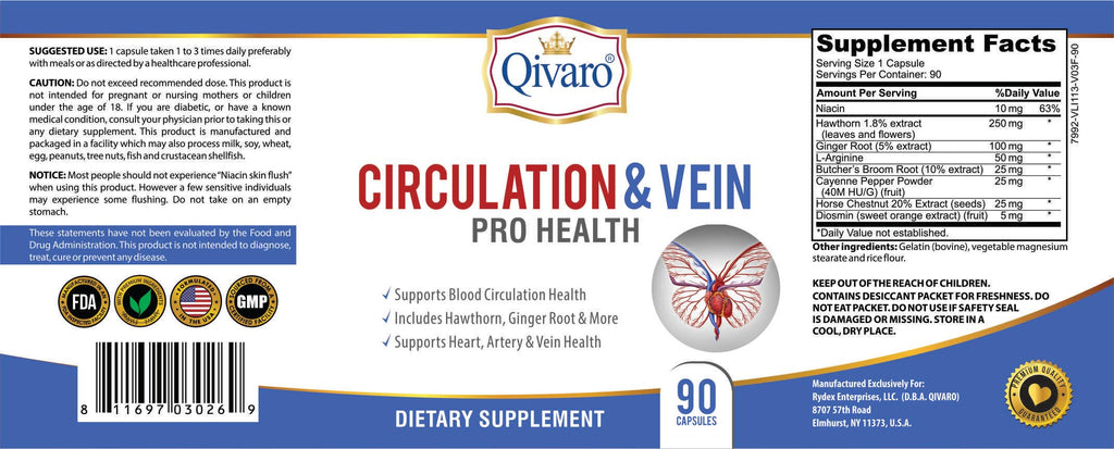 Natural ingredients for vein support