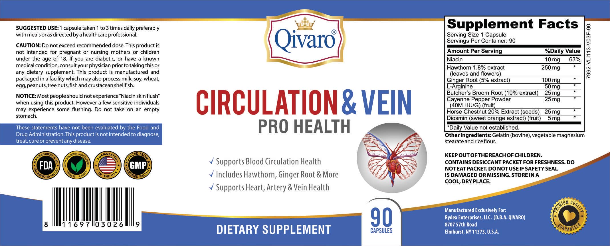 Natural ingredients for vein support