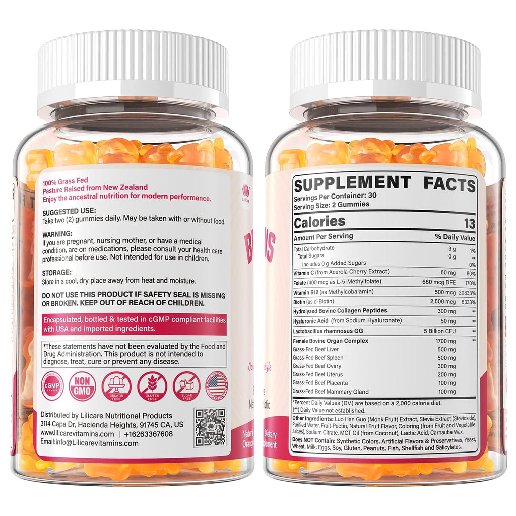 natural ingredients in beef organs vitamins