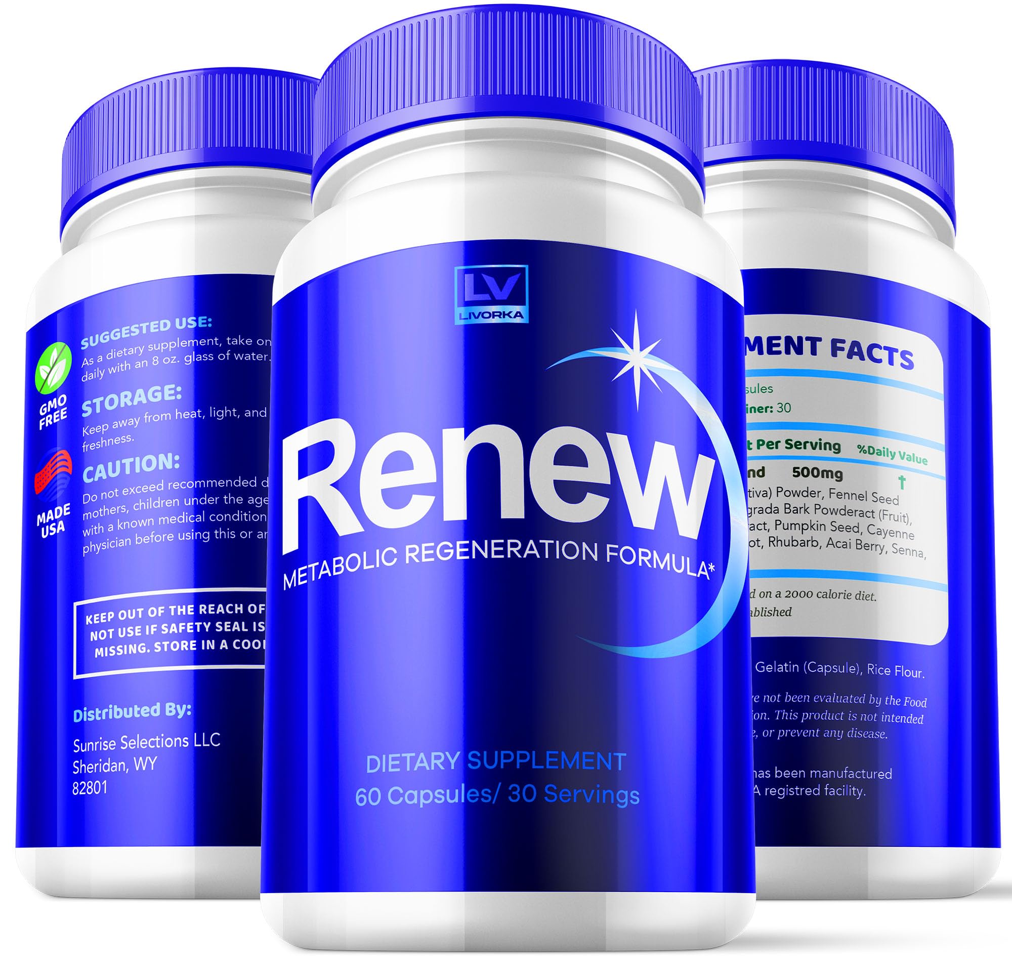 natural ingredients in blended vitamin & mineral supplements
