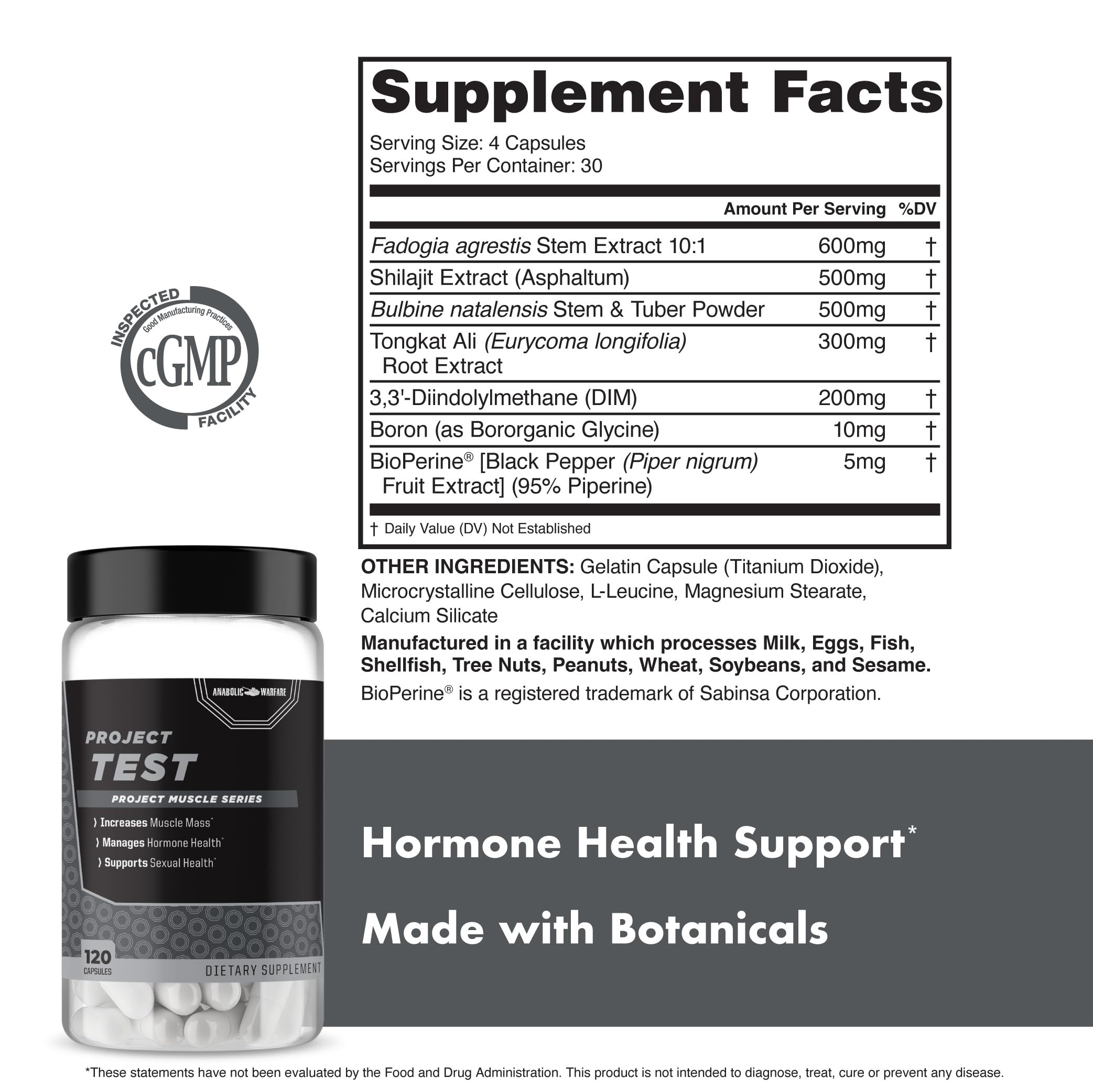 natural ingredients in blended vitamin & mineral supplements