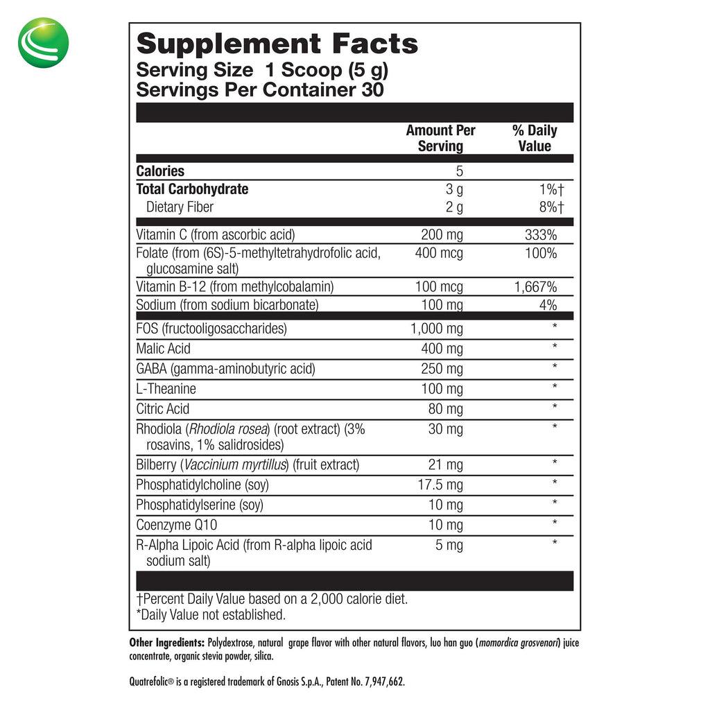 natural ingredients in Focus Fizz