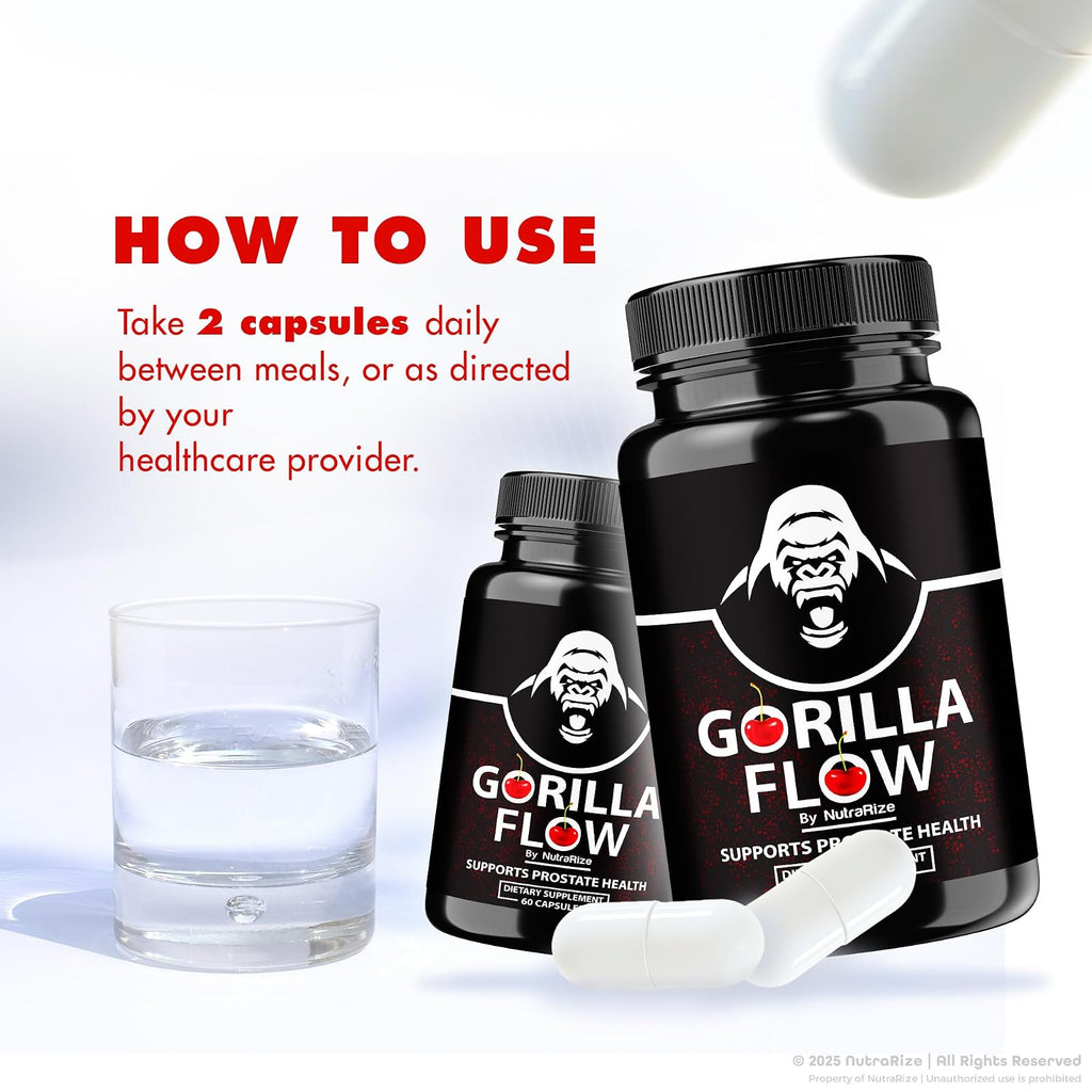 Natural ingredients in Gorilla Flow vitamins