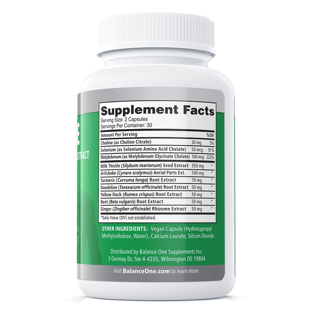 Natural ingredients in milk thistle capsules