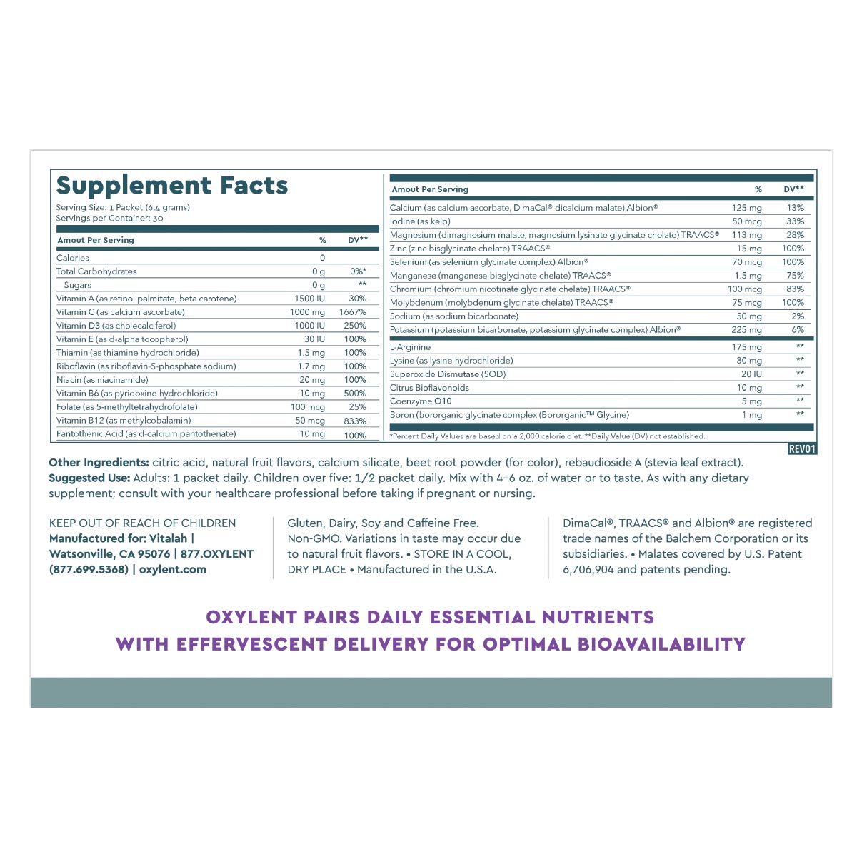 Natural ingredients in multivitamins
