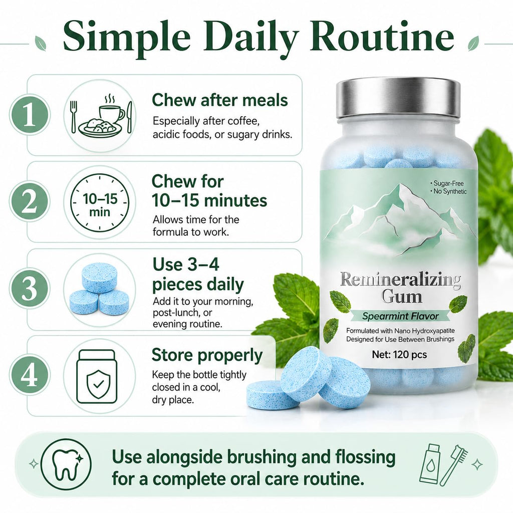 Natural ingredients in Nano Hydroxyapatite gum
