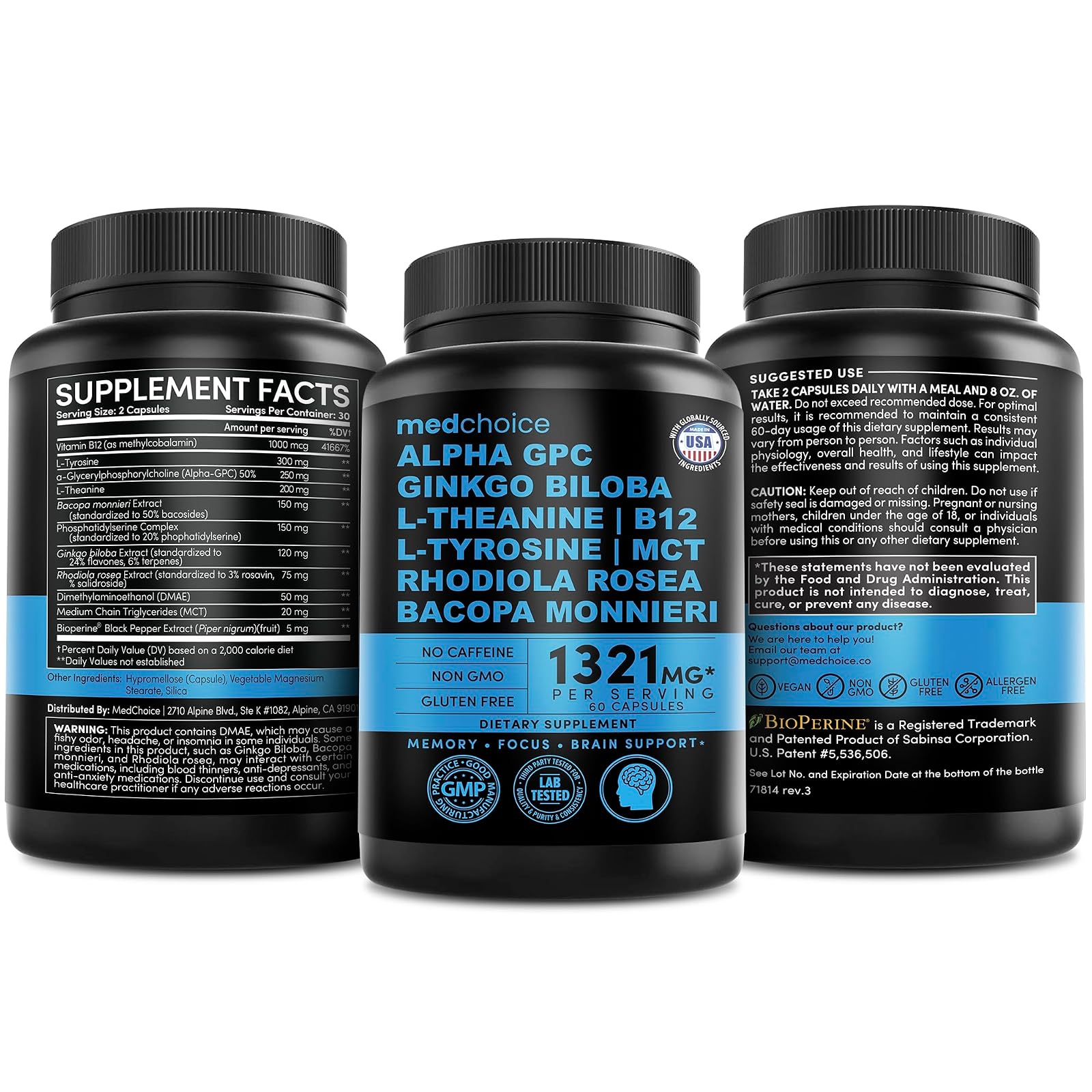 natural ingredients in nootropic formula