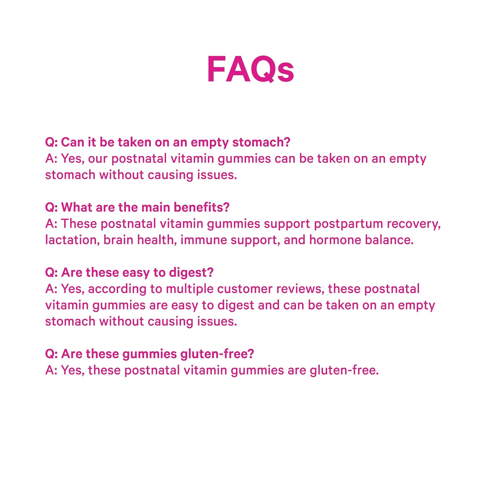 Natural ingredients in Pink Stork prenatal dha