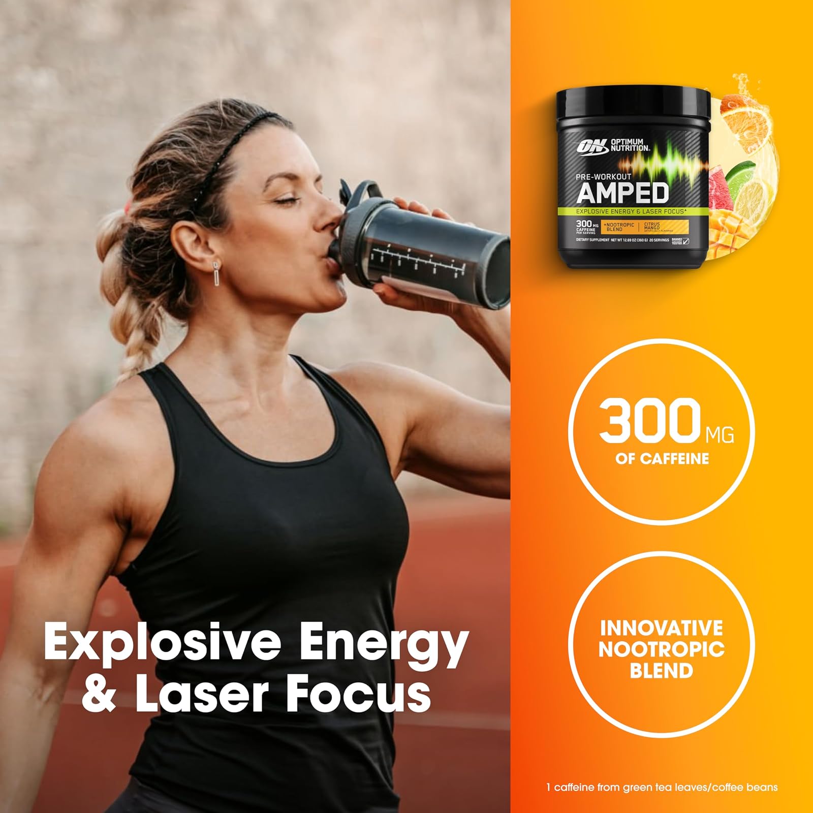 Natural ingredients in pre-workout formula