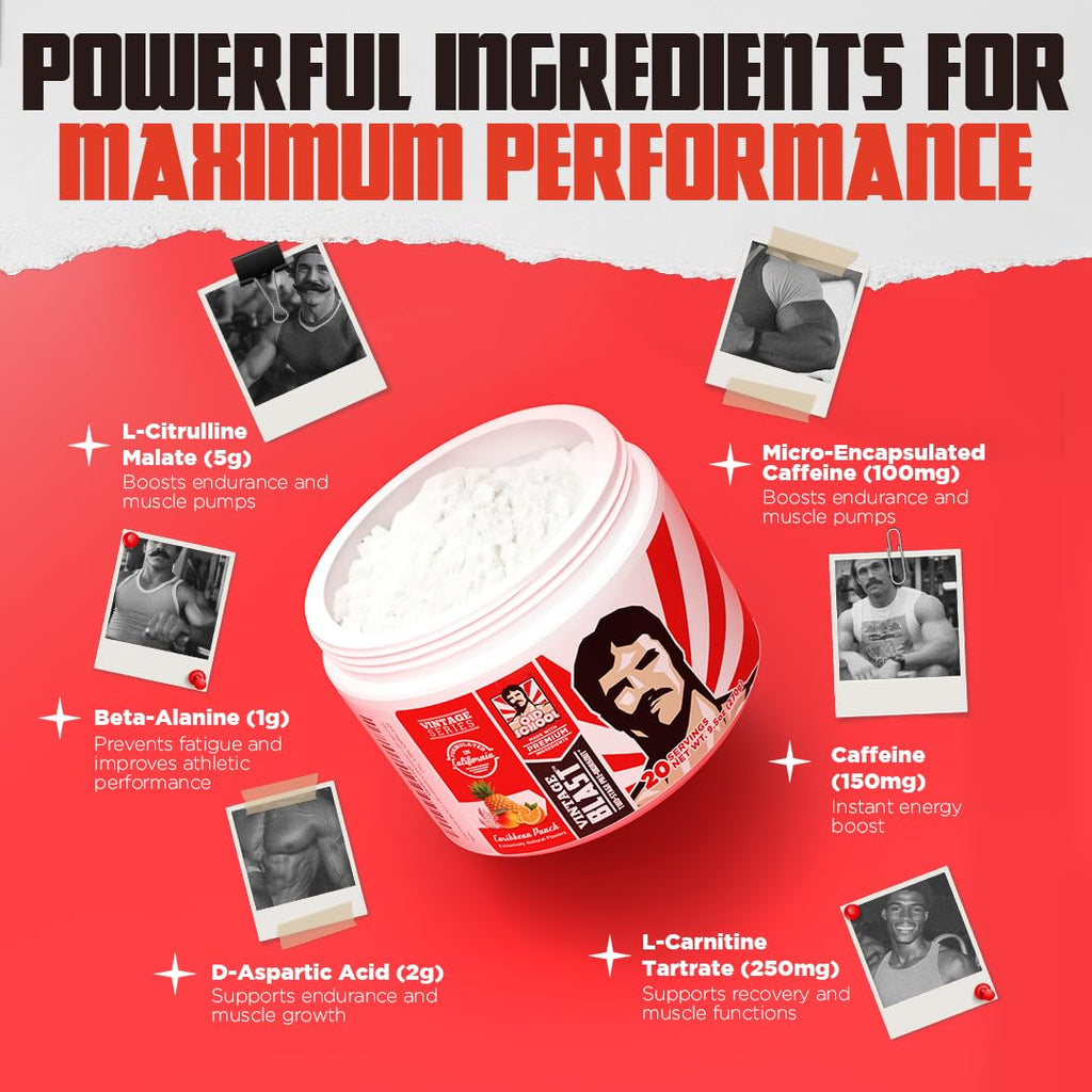 natural ingredients in pre-workout supplement