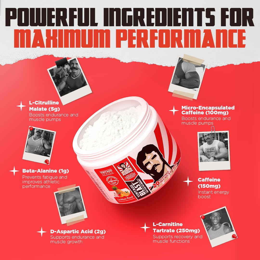 natural ingredients in pre-workout supplement