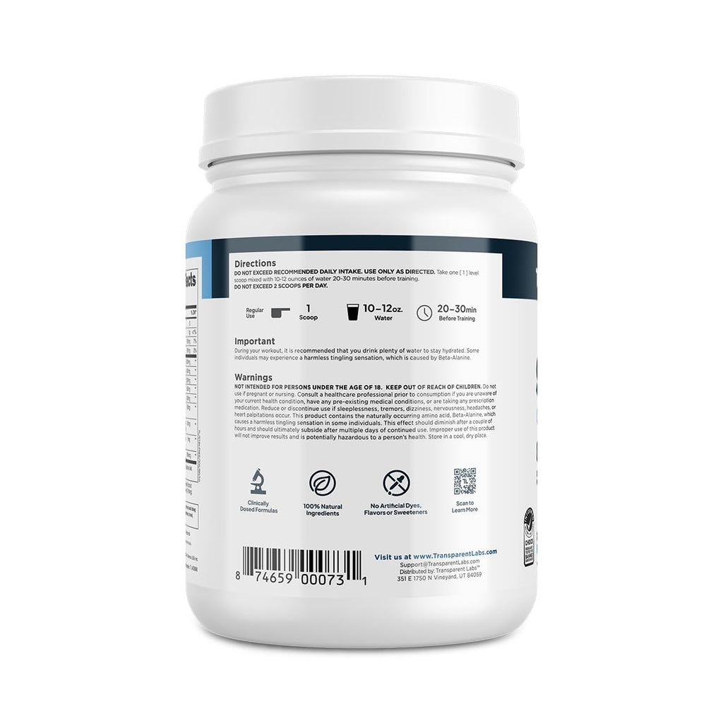 natural ingredients in pre-workout supplement