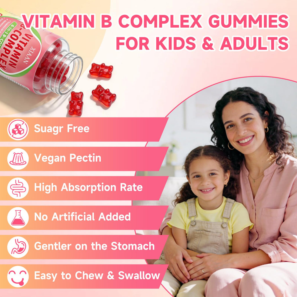 Natural ingredients in Vitamin B Complex gummies