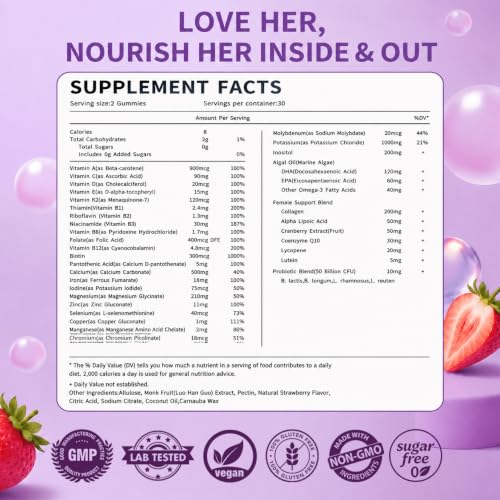natural ingredients in women's vitamins