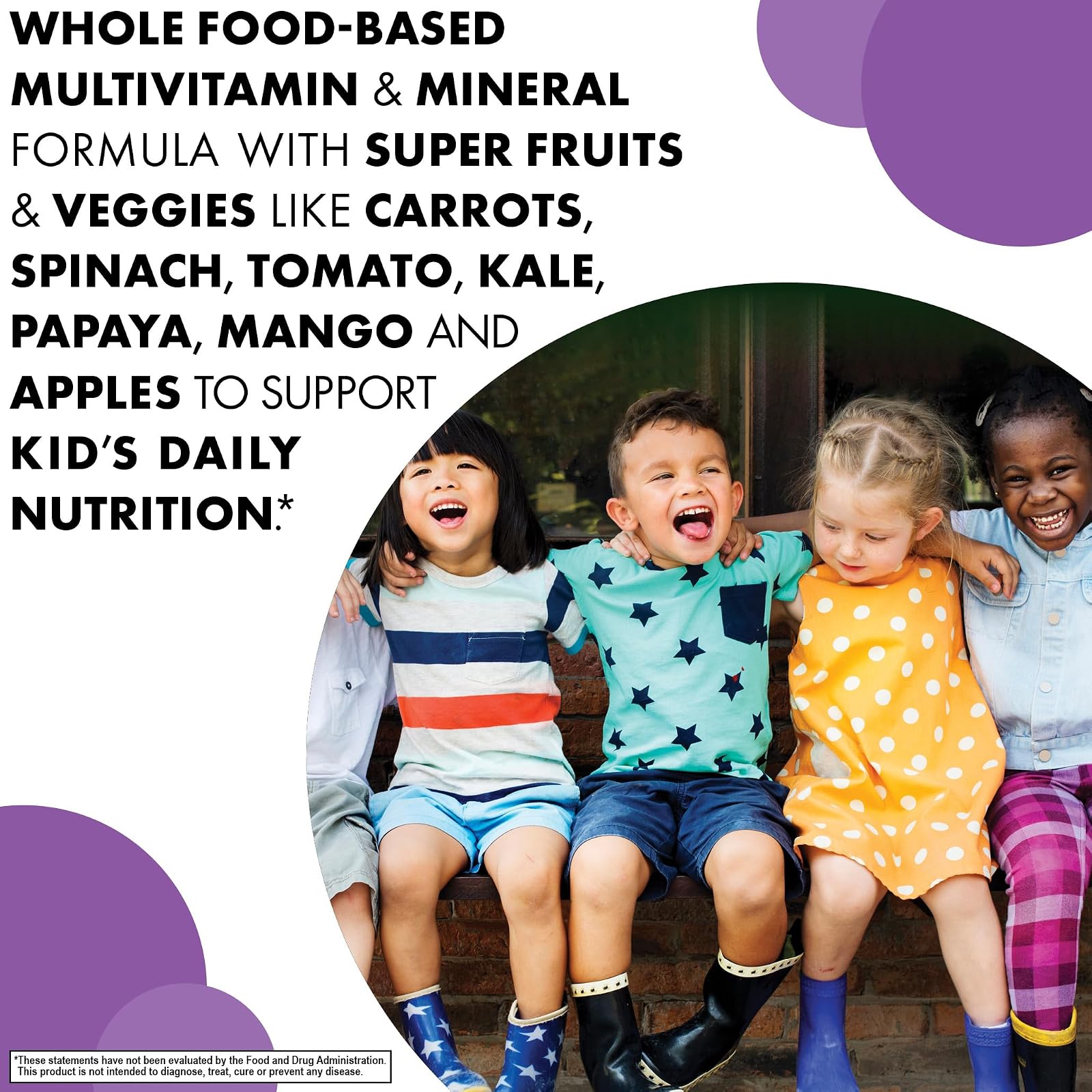 Natural ingredients kids vitamins