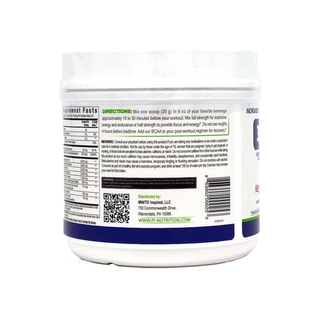 natural ingredients pre-workout formula