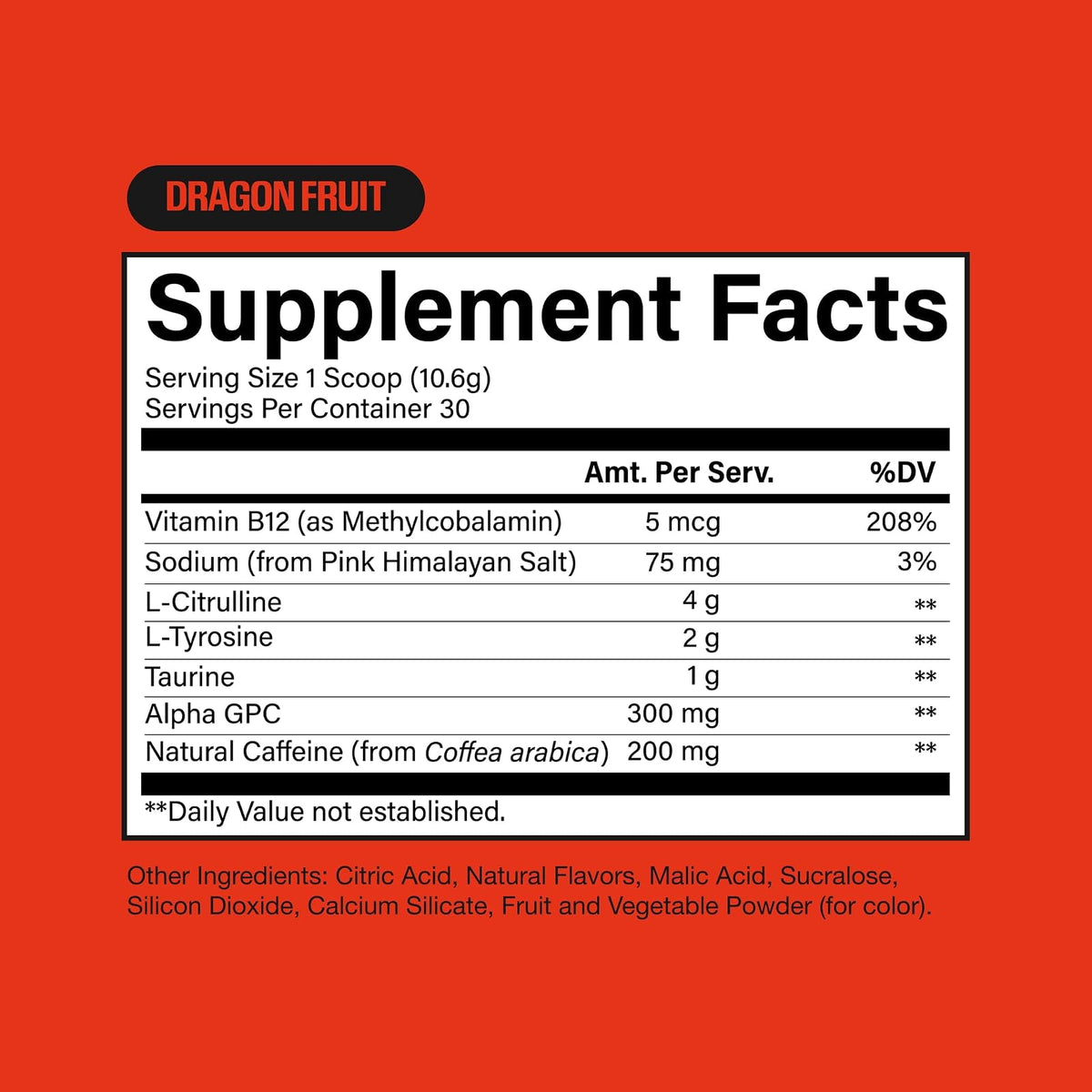 Natural ingredients pre workout supplement