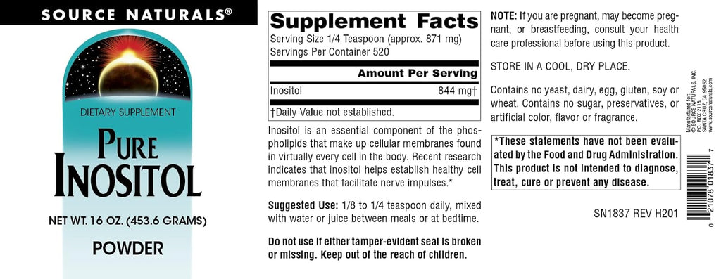 natural inositol for stress relief