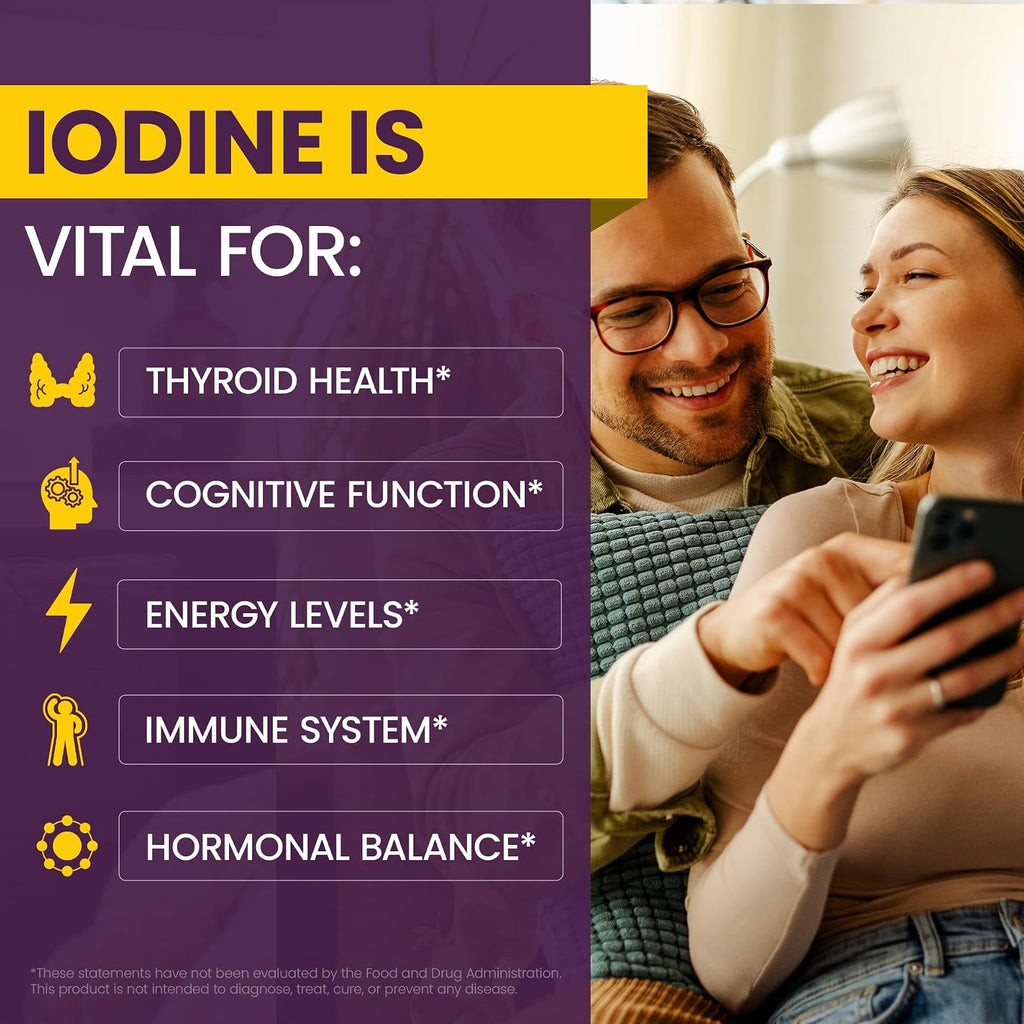 Natural iodine drops for immune support