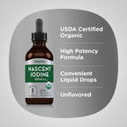 Natural iodine drops for metabolism enhancement