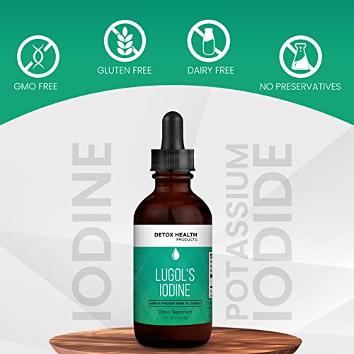 Natural iodine drops for thyroid support