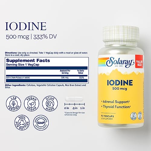 Natural iodine source in vegetarian capsules