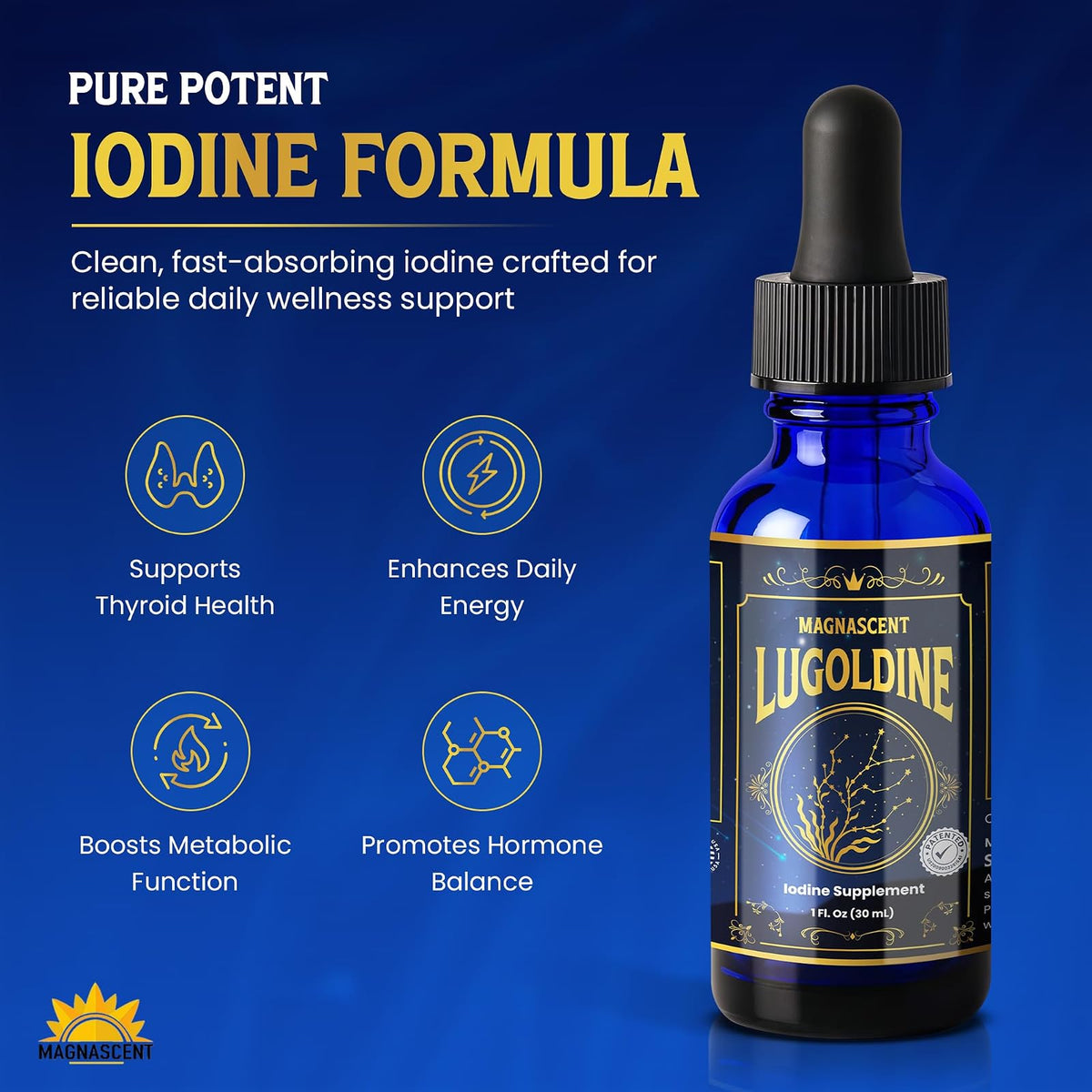 Natural iodine supplement for thyroid health