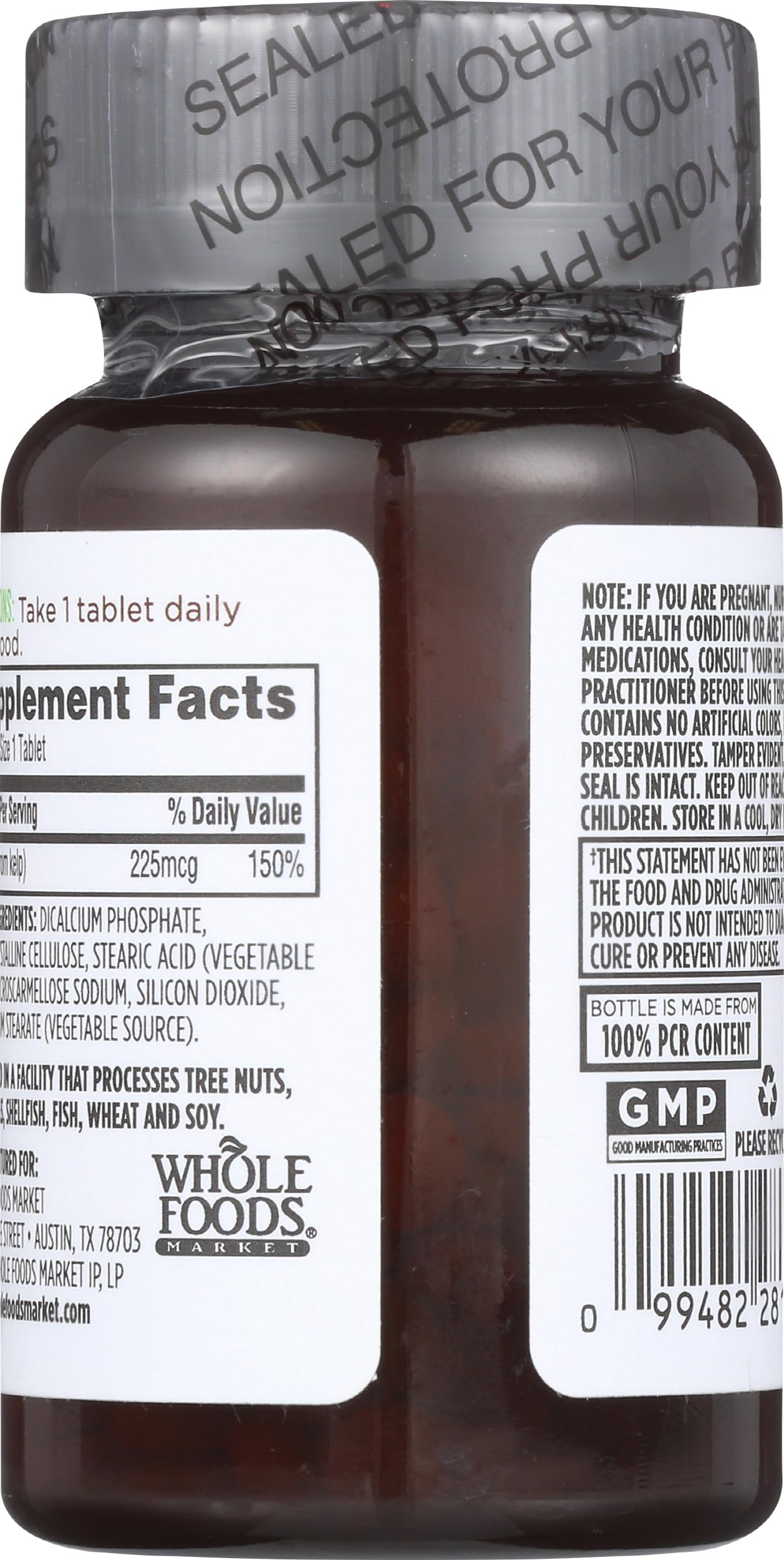 Natural iodine supplement for wellness