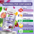 Natural iron capsules for vegans