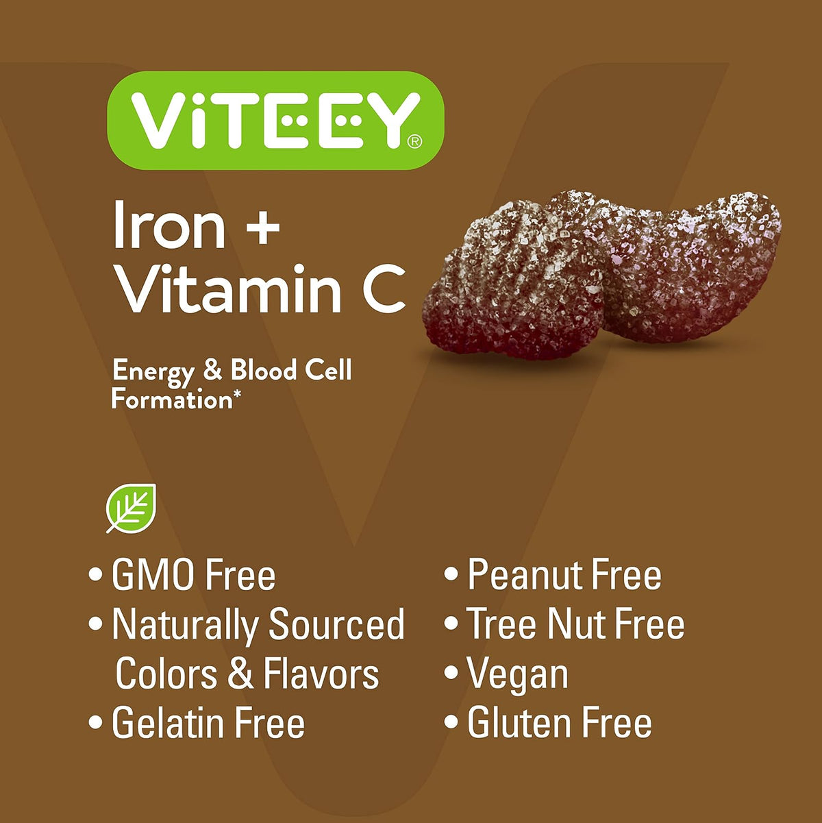 Natural iron gummies for health