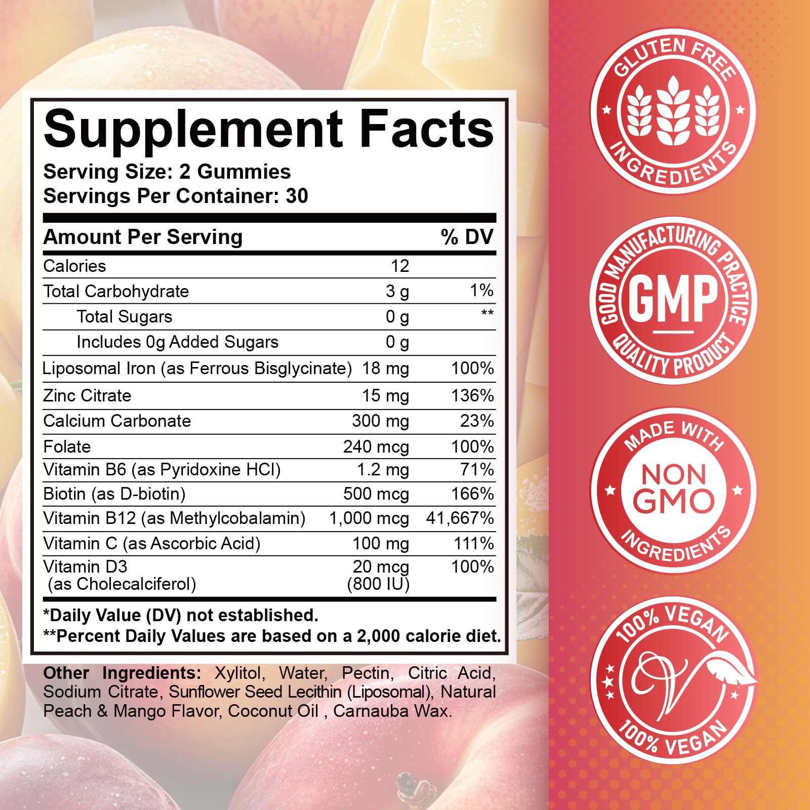 natural iron gummies for improved vitality