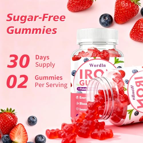 Natural iron gummies for wellness