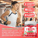 Natural iron gummies for women