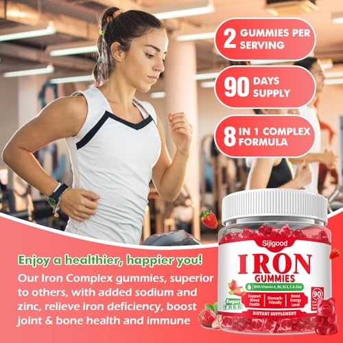 Natural iron gummies for women